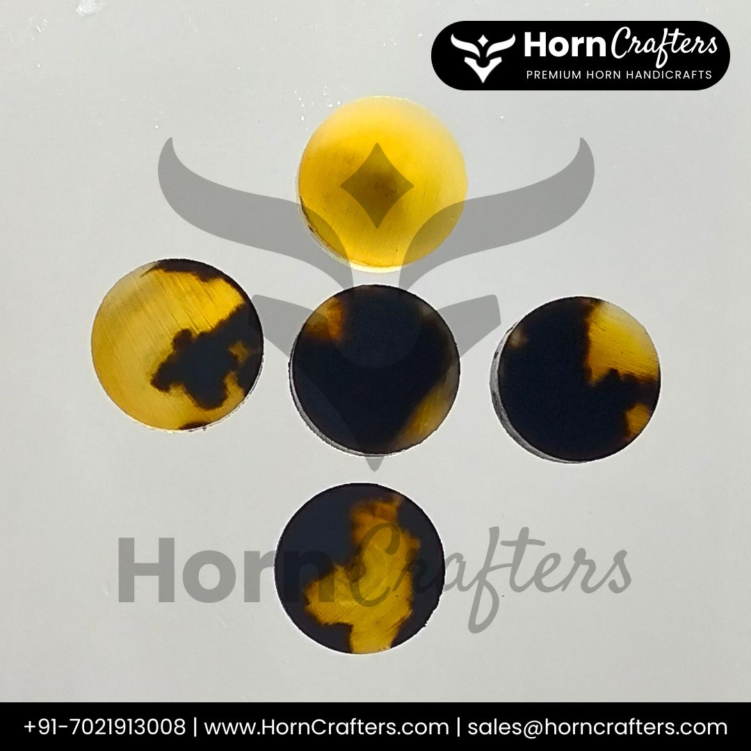 Horn Button Blanks (All Colors) - Horn Crafters